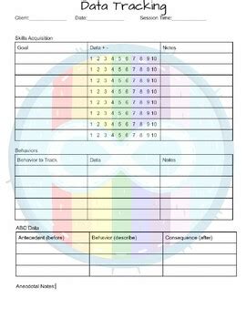ABA Session Template Infinity Design By ABA Back To BASICS TPT