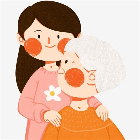 하모니 할머니 일러스트 손녀 장식 요소 장식 요소 손으로 그린 할머니 Png 일러스트 및 Psd 이미지 무료 다운로드 Pngtree Дизайн