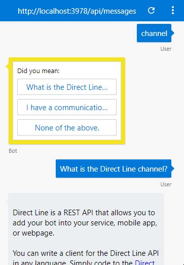 C Ranked Results Based On The Input In Qnamaker Stack Overflow