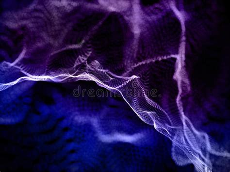 3d abstract technology background with flowing particles stock illustration illustration of