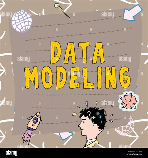 Handwriting Text Data Modeling Word For Process Of Transferring Data Between Data Storage