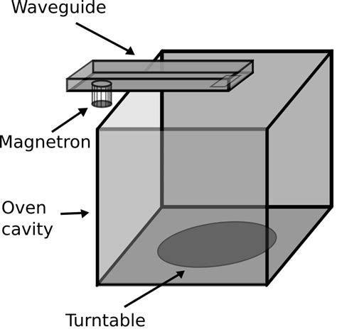 Rectangular Waveguide Inside A Microwave Oven Left And Modelled
