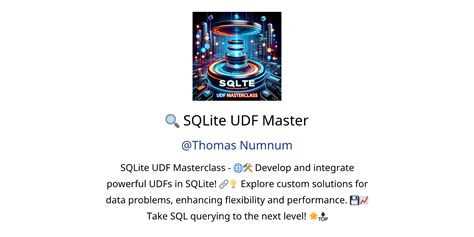🔍 Sqlite Udf Master Gpts Features And Functions Examples And Prompts Gpt Store