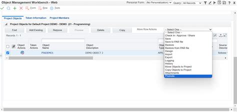 Promoting Objects To Package Through Web Object Management Workbench