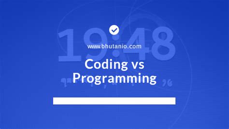 coding vs programming comparing coding and programming