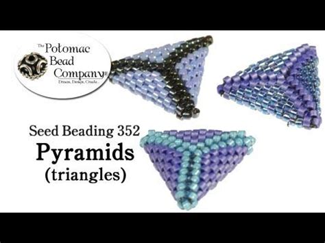 Make Beaded Pyramids Or Triangles Seed Bead Tutorial Beading Tutorials Beaded Jewelry Patterns
