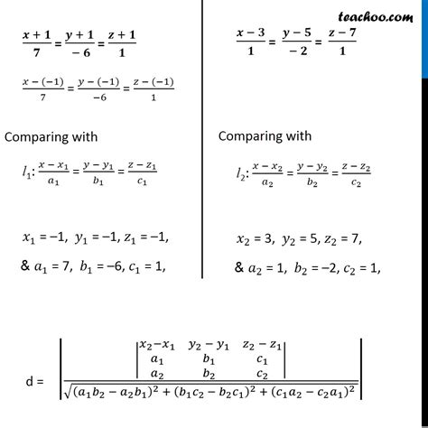 Find Shortest Distance Between Lines 3d Geometry Vector Cartesian