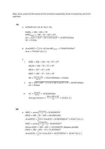 Trig Practice Questions For Ks3gcseas Teaching Resources