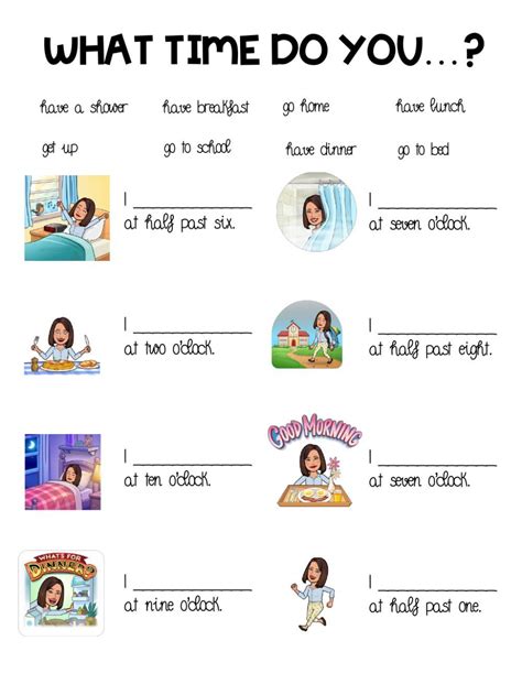 Daily Routine Worksheets Artofit