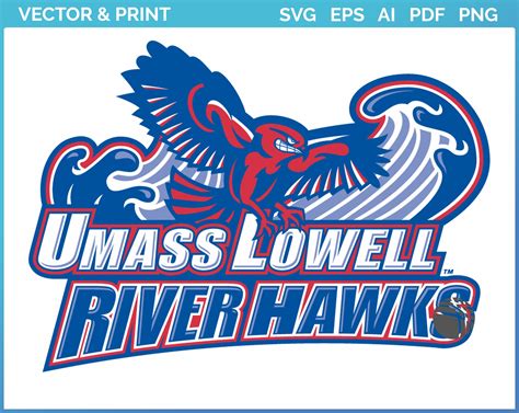 Umass Lowell River Hawks Secondary Logo 2010 College Sports