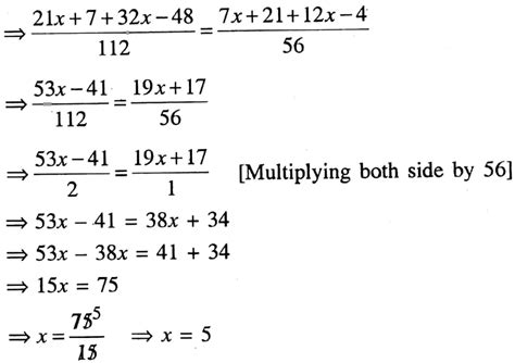 Wbbse Solutions For Class 7 Maths Algebra Chapter 7 Formation Of Equation And Solutions Exercise