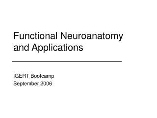 PPT Functional Neuroanatomy PowerPoint Presentation Free Download ID 6303112