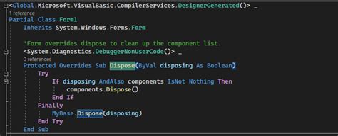 Solving Error Bc30456 Dispose Is Not A Member Of Object Microsoft Qanda