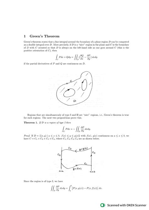Green S Theorem Calculus Studocu