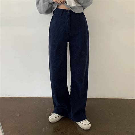 당일발송첼브 하이웨스트 코듀로이 와이드 기모 팬츠 2color 융기모와이드코듀로이데일리트렌디일자핏 에이블리
