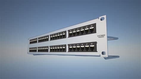 D Model Rj Patch Panel