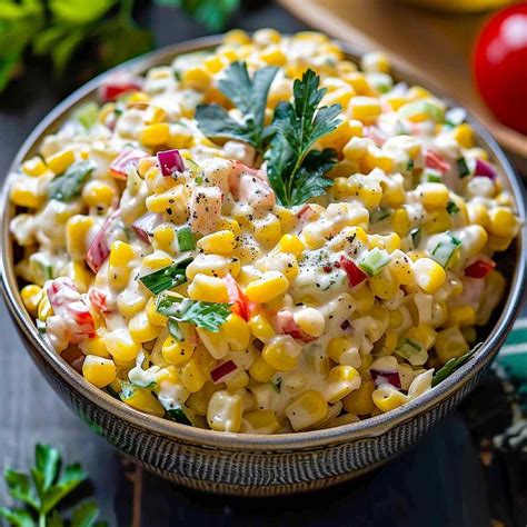 Creamy Corn Salad Recipe Quick Homemade Recipes