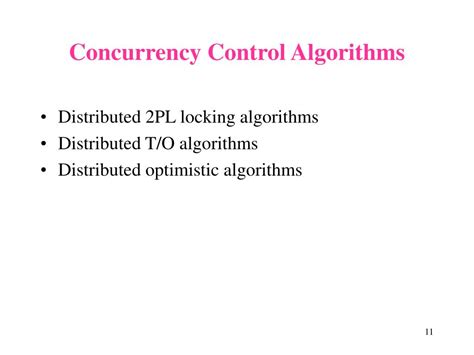 Ppt Distributed Concurrency Control Powerpoint Presentation Free