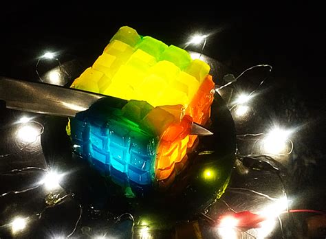 Rainbow Illuminated Ruby Cake 6 Steps Instructables