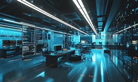 Technology Hub Coding And Software Development Premium Ai Generated Image