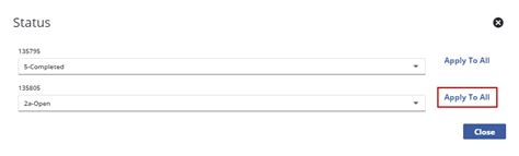 Edit Multiple Work Orders