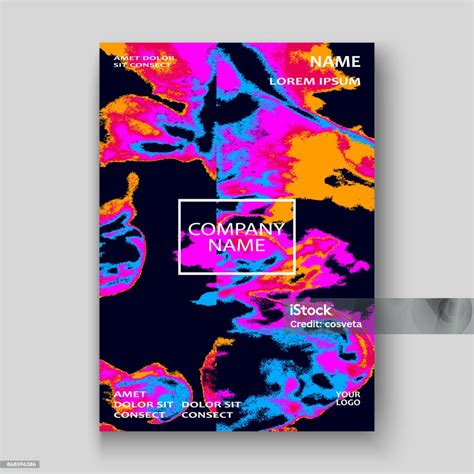 네온 대리석 질감 페인트 폭발 튀기지 예술 커버 프레임 디자인 장식 핑크 비 말 스프레이 파란색 배경 트렌디한 서식 파일 벡터 커버 보고서 카탈로그 브로셔 전단지 포스터