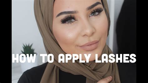HOW TO APPLY EYELASHES YouTube