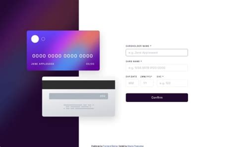 Frontend Mentor Adaptive Card Details Modal Form With Validation Coding Challenge Solution