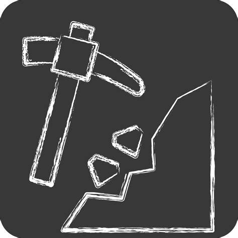 Icon Mining Related To Mining Symbol Chalk Style Simple Design Editable Simple Illustration