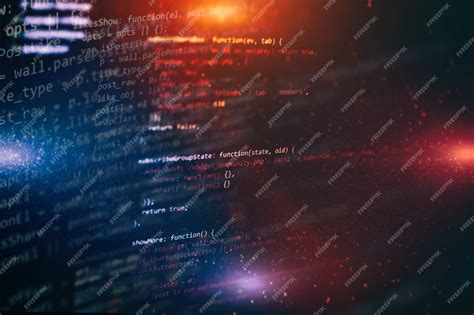 Premium Photo Css Javascript And Html Usage Monitor Closeup Of Function Source Code