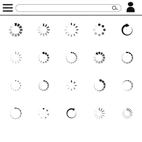 Premium Vector Loading Icon Set Buffer Loader Or Preloader Donload Or