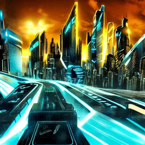 Tron Legacy Cityscape