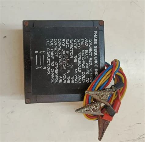 Black And White Wall 7inch Phase Sequence Indicator At Rs 1600 In Mumbai