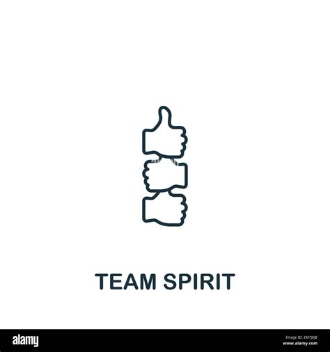Team Spirit Icon Monochrome Simple Project Management Icon For Templates Web Design And