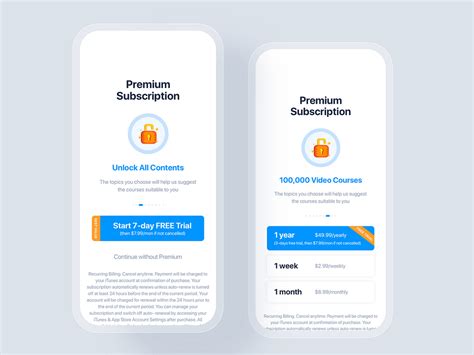 Premium Subscription Ui Concept By Hoangpts On Dribbble