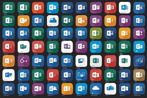 premium photo microsoft 365 copilot apps icon set word excel