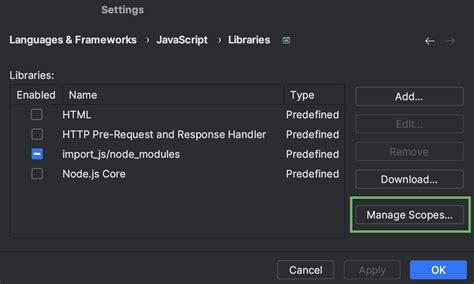 Configure Javascript Libraries Intellij Idea Documentation