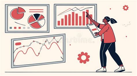 Data Analysis Presentation Business Analytics And Data Visualization Illustration Vector Design