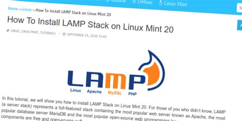 How To Install LAMP Stack On Linux Mint