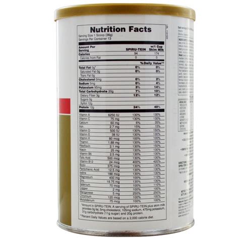 Spiru Tein Gold Protein Strawberry 1 Lb Spiru Tein Gold Protein Strawberry