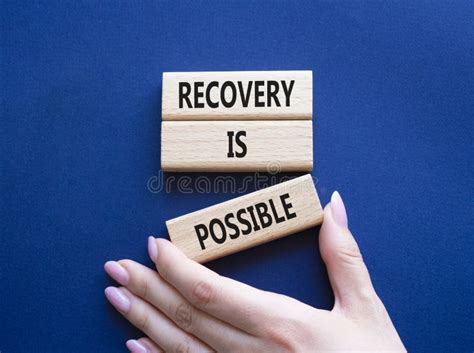 Recovery Is Possible Symbol Concept Words Recovery Is Possible On Wooden Blocks Beautiful Deep