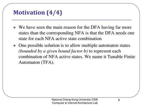 Ppt Tfa A Tunable Finite Automaton For Regular Expression Matching Powerpoint Presentation
