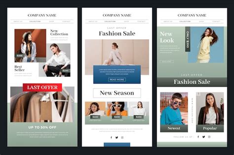 그라데이션 블로그 템플릿 디자인 무료 벡터