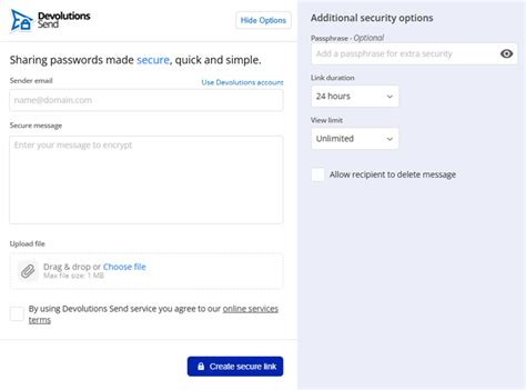 Devolutions Send Devolutions