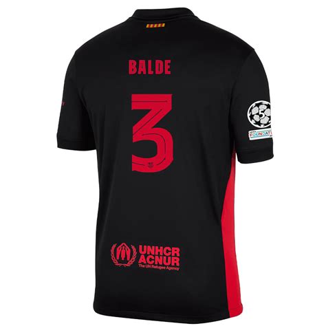Nike Barcelona Alejandro Balde Away Jersey W Champions League Patches Soccer Wearhouse