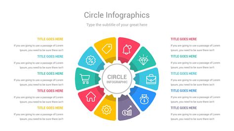 Circular Diagrams Are One Of The Most Common Types Of Infographics To Visualize Data And