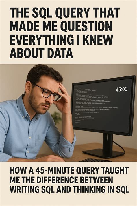The Sql Query That Made Me Question Everything I Knew About Data By Om Jade Predict Sep