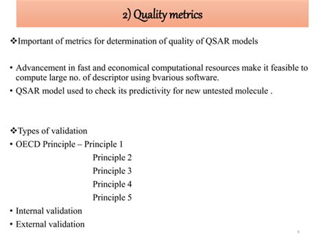 Statistical Method Of Qsar Pptx Chemistry Science