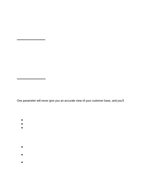 Customers Segmentation Using Sql Pdf Quantile