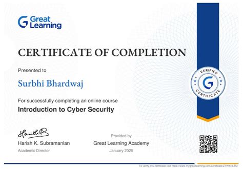 Surbhi Bhardwaj On Linkedin Greatlearningacademy Greatlearning Glacertificate